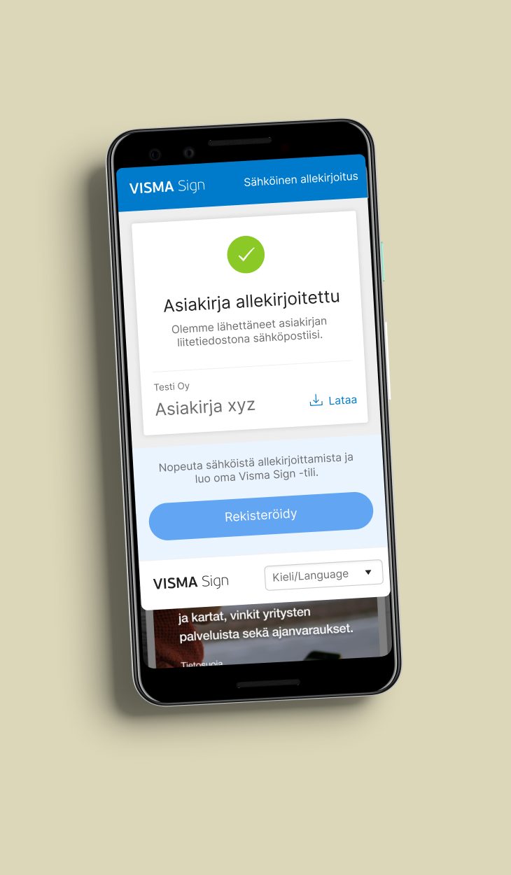 Referenssi | Visma Sign - Fraktio